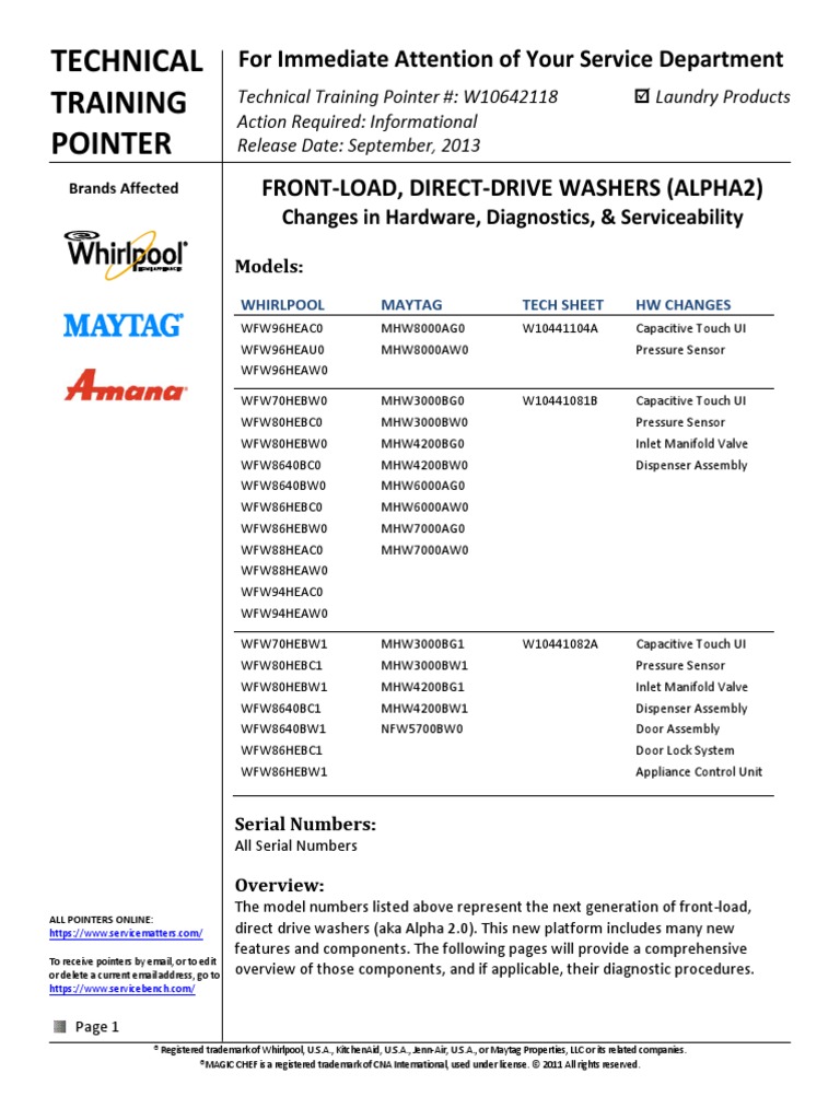 Technical Training Pointer: For Immediate Attention of Your Service Department | PDF ...