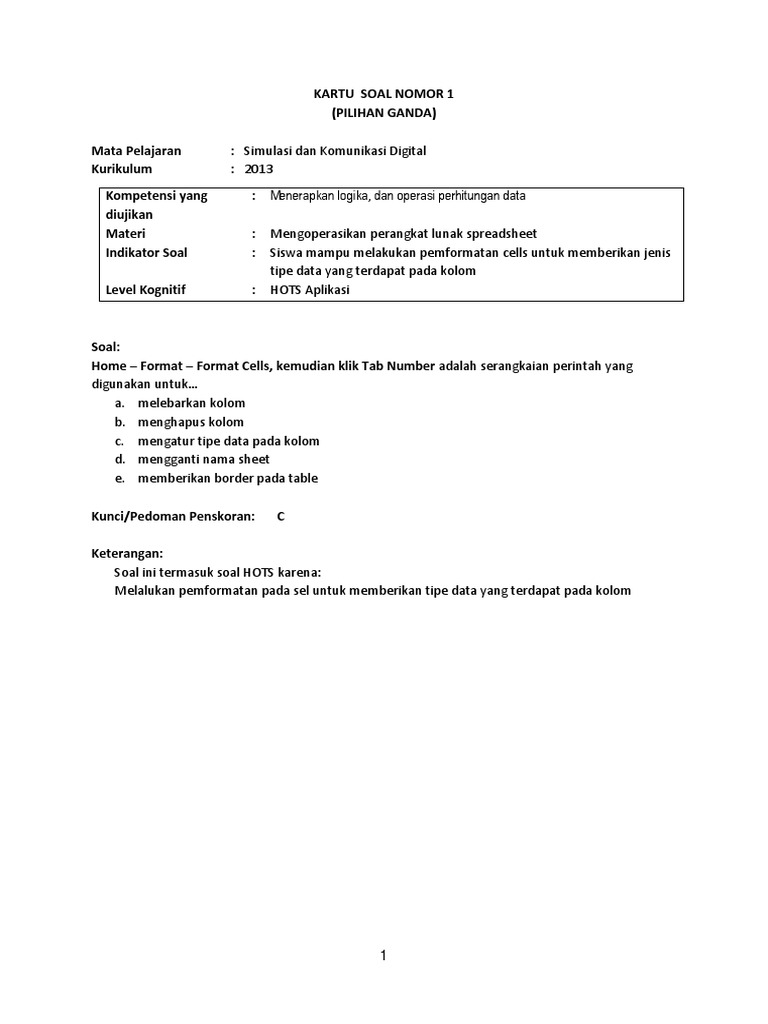 Hitung Simkomdig | PDF