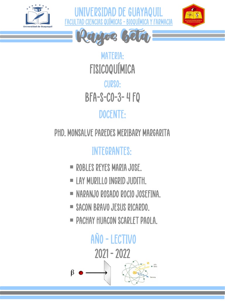 Caracterización y aplicaciones de los rayos beta | PDF | Desintegración ...