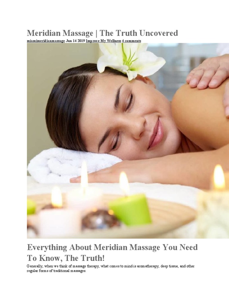 Meridian Massage - The Truth Uncovered: Miamimeridianmassage Jun 14 ...