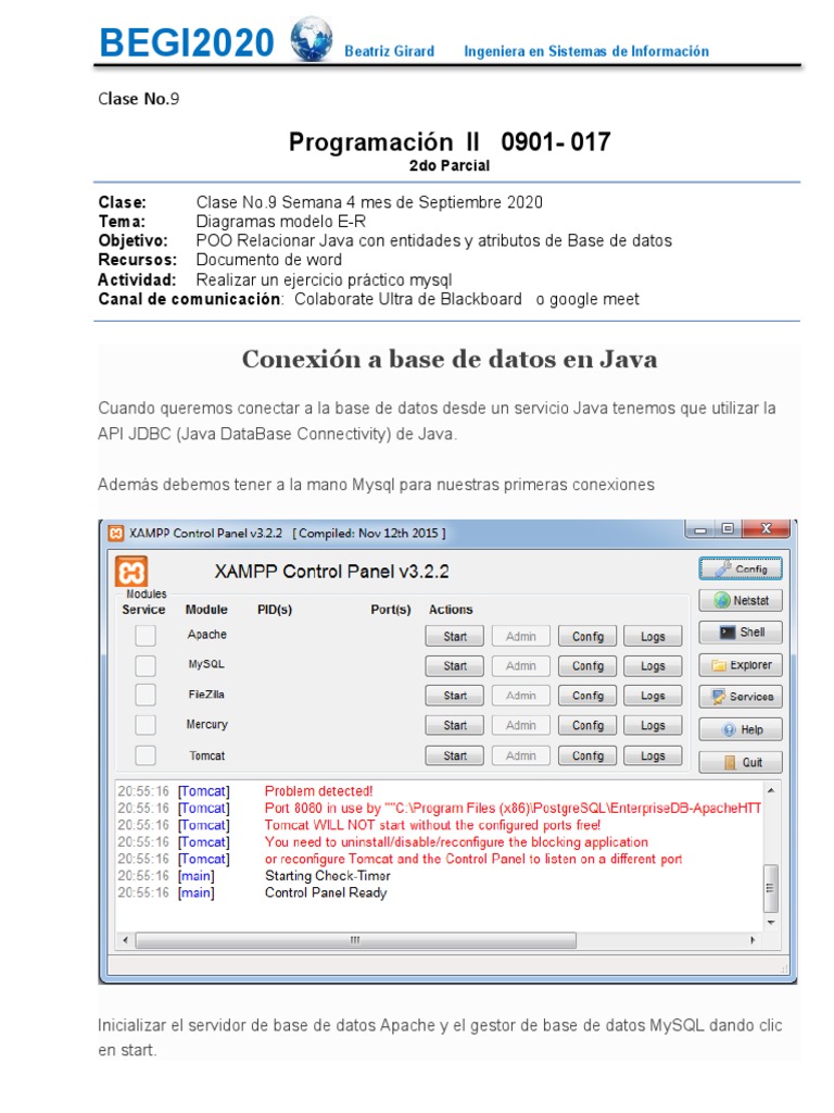 Clase No 9 2do Parcial Prog2 4to Vier 25092020 | PDF | Mi sql | Bases de datos