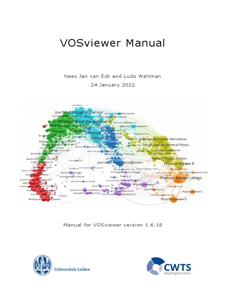 VOSviewer Manual | PDF | Screenshot | Cluster Analysis