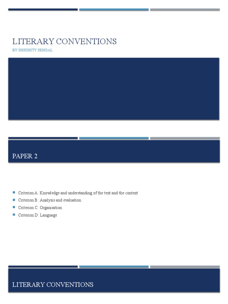 Literary Conventions | PDF | Narration | Cognitive Science