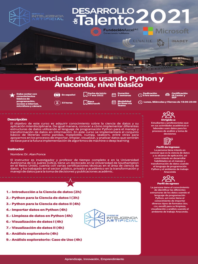 Ciencia de Datos Usando Python y Anaconda, Nivel Basico | PDF | Ciencia ...