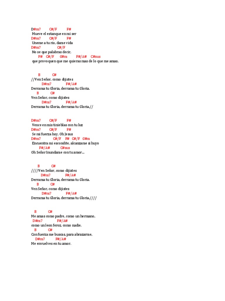 Como Dijiste Acordes | PDF