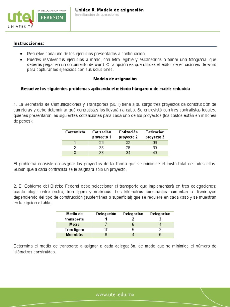 Modelo de Asignación | PDF | Transporte