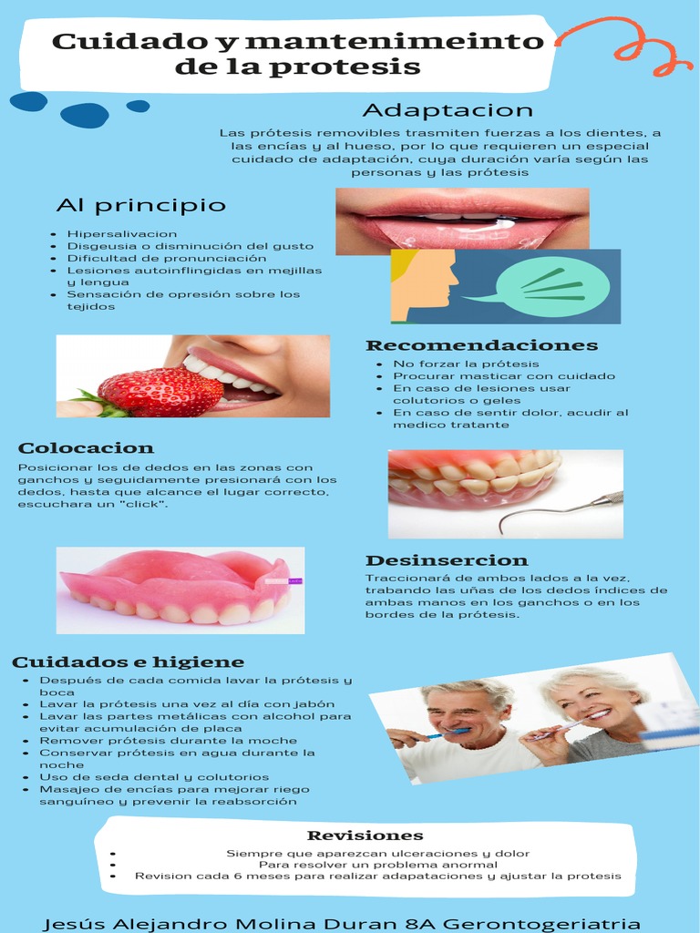 Cuidado y Mantenimeinto de La Protesis | PDF