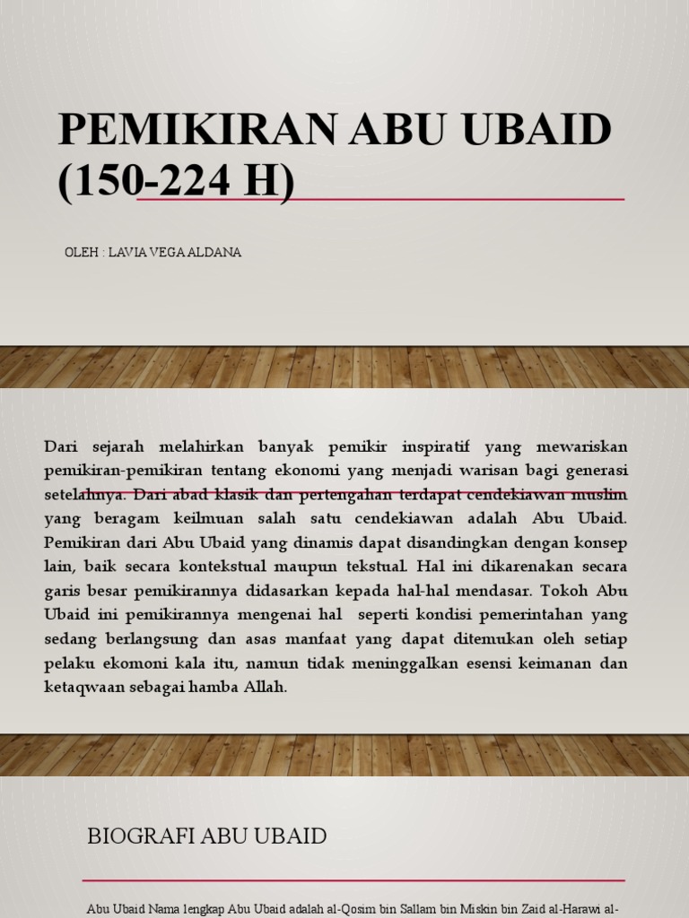 06.lavia Vega - PEMIKIRAN ABU UBAID | PDF