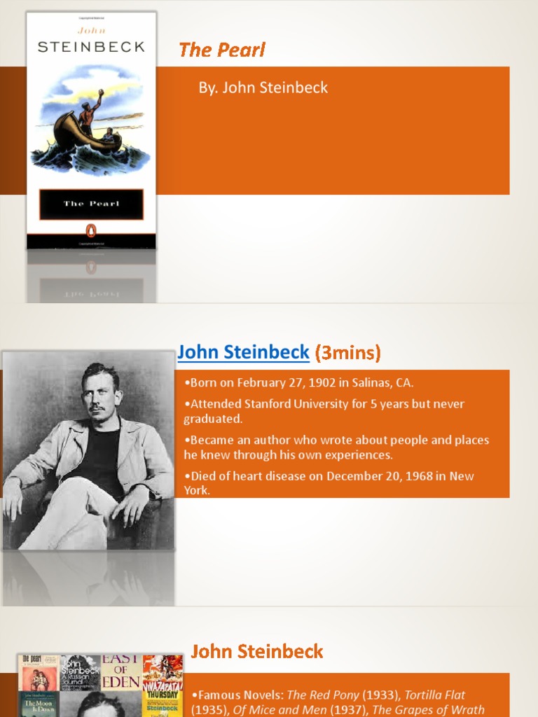 The Pearl: John Steinbeck Introduction | PDF | John Steinbeck