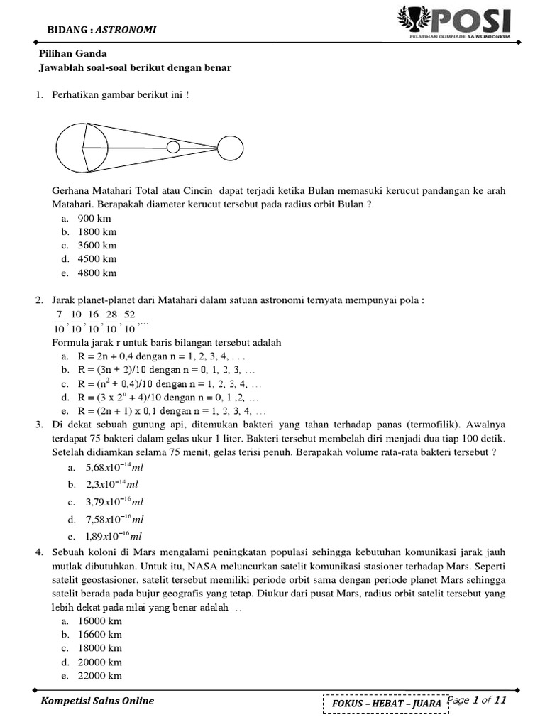 Soal To KSP 2020 Posi | PDF