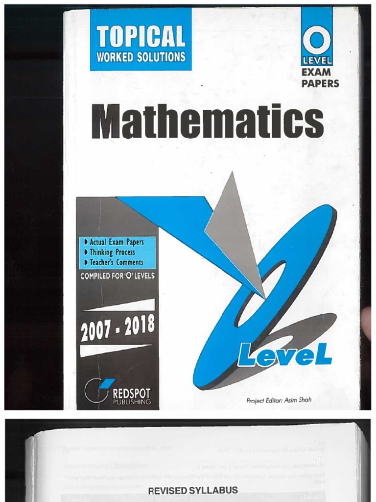 O-Level Topical Mathematics Redspot 2007-2018 | PDF