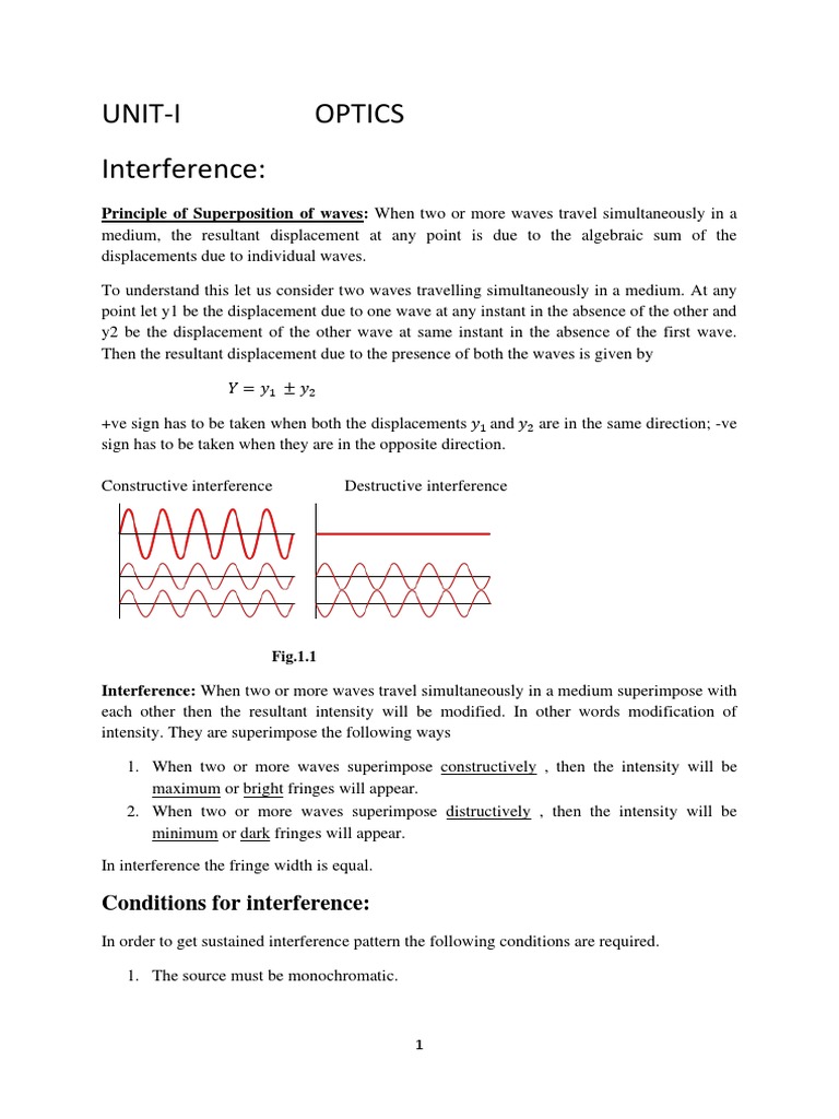 Appiled Physics-Material | PDF | Diffraction | Angular Resolution