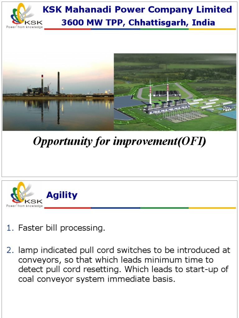 Improve KSK Mahanadi Power Plant Operations | PDF | Reliability Engineering
