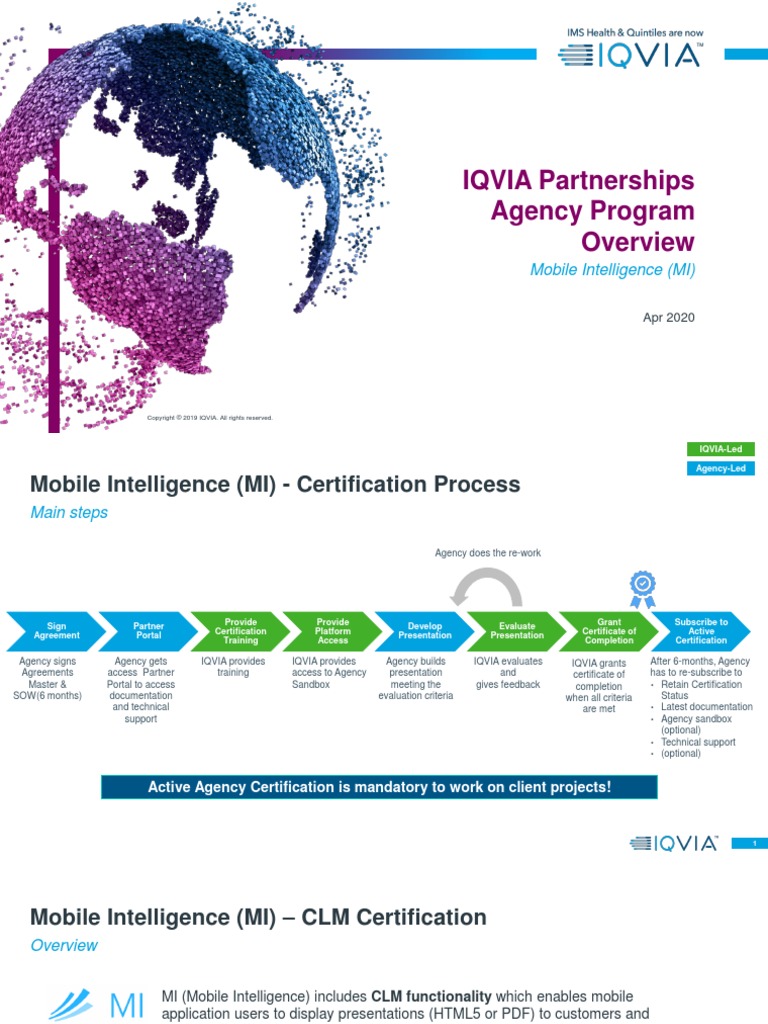 IQVIA Partnerships Agency Program - Mobile Intelligence (MI) | PDF ...