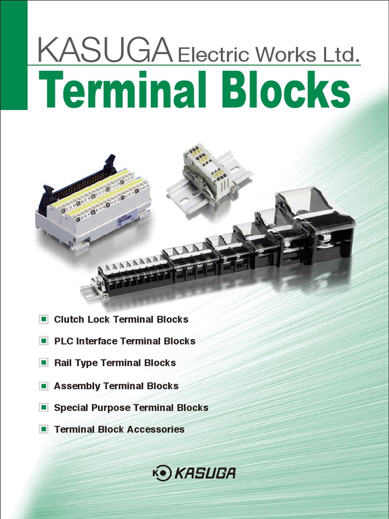 Terminal Blocks: Kasuga | PDF | Programmable Logic Controller | Fuse ...