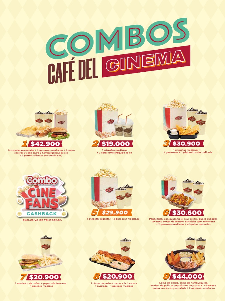 Menu Cafe | PDF | Dieta y nutrición | Industria de alimentos