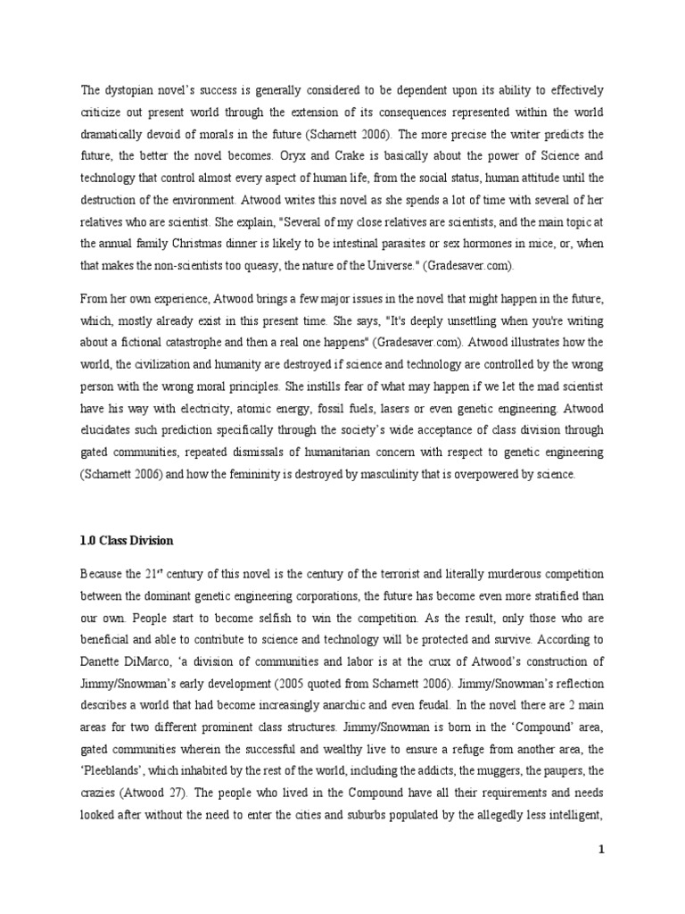 Themes in Oryx and Crake | PDF | Extinction | Genetic Engineering
