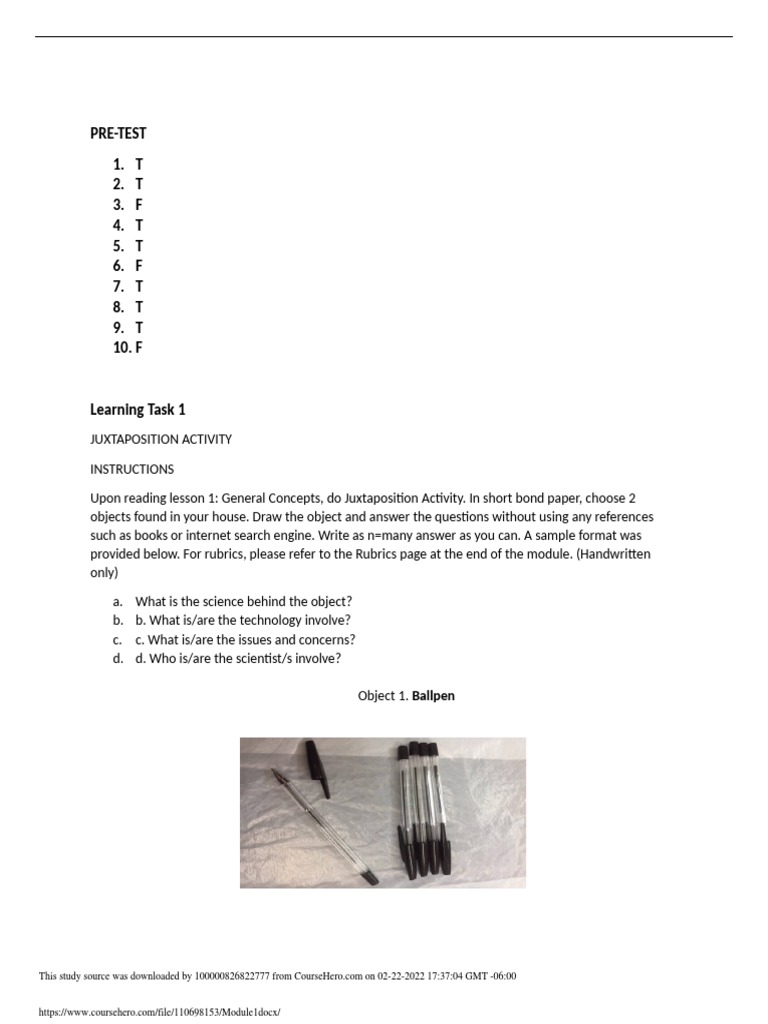 Module 1 | PDF | Science | Philippines