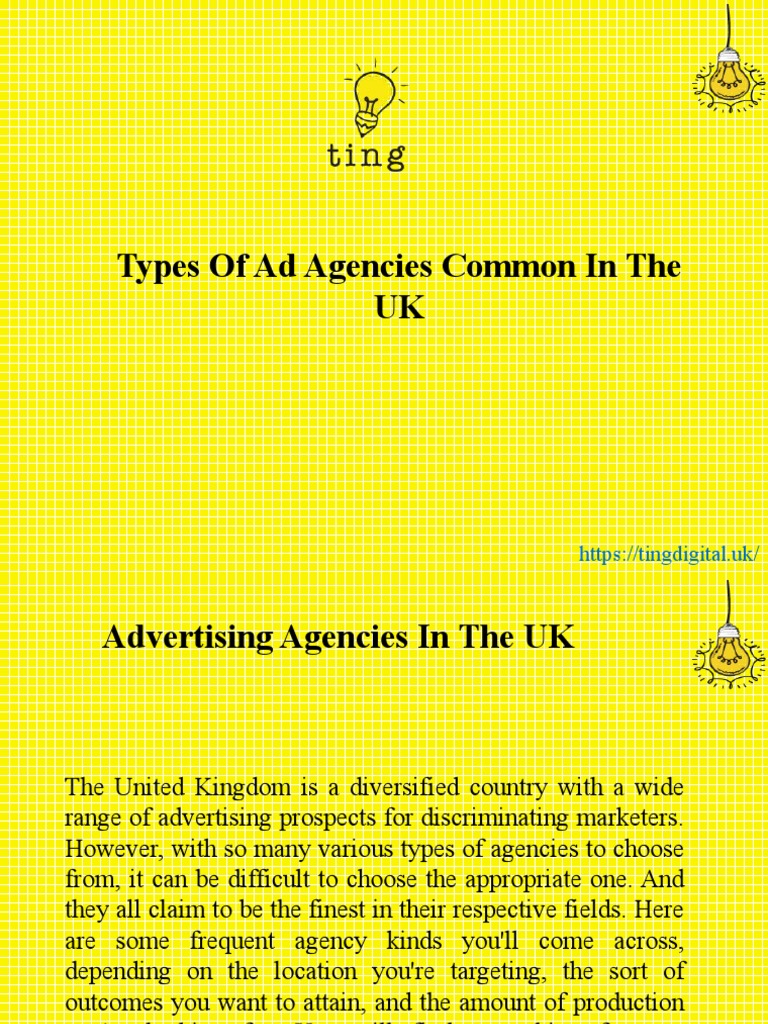 Types of Ad Agencies Common in The UK | PDF | Digital Marketing | Brand
