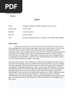 Wall-E Movie Worksheet Activities | PDF
