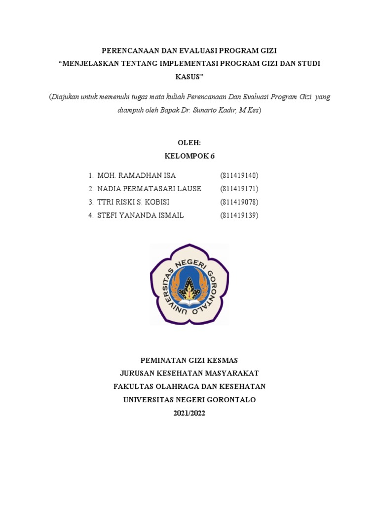 Implementasi Program Gizi | PDF
