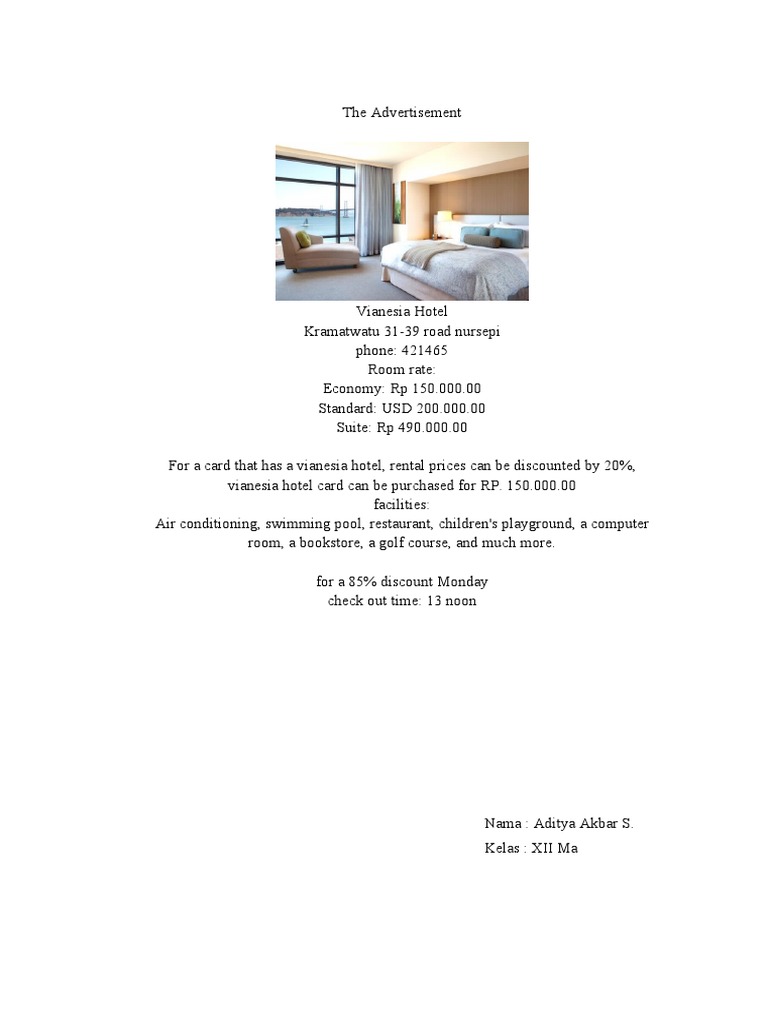 The Advertisement | PDF