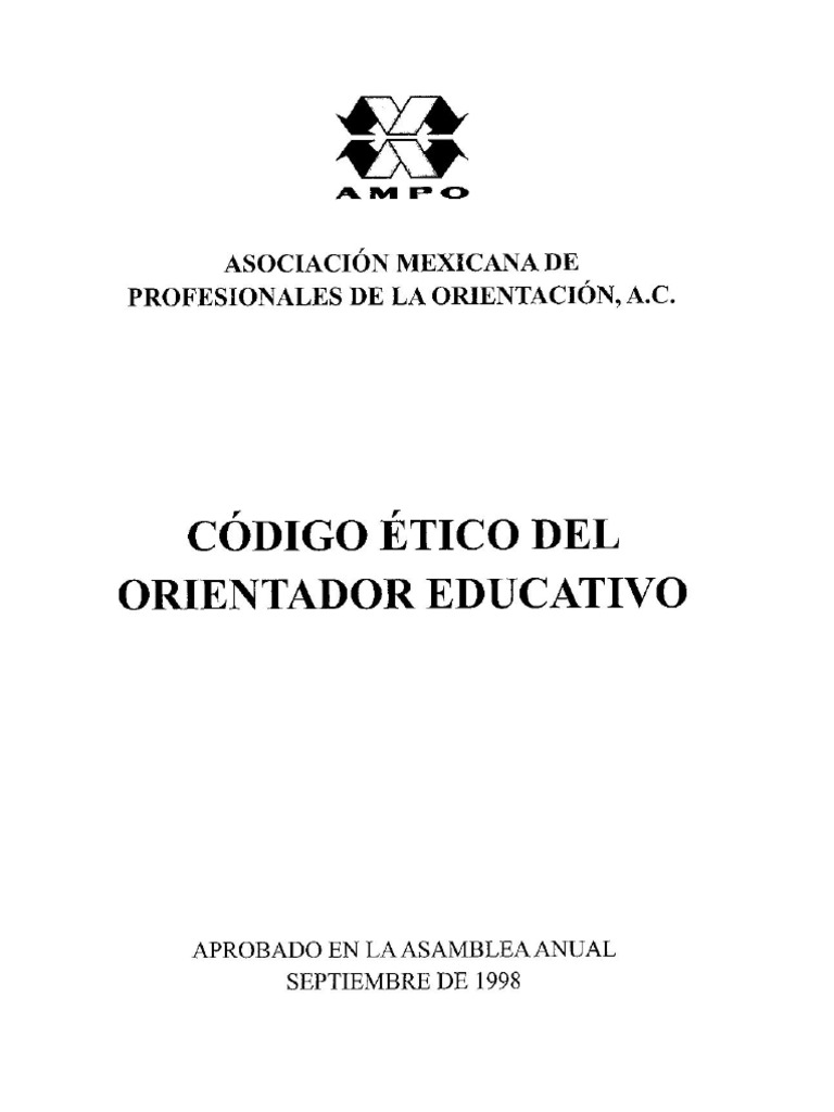 Código Ético Del Orientador Educativo - AMPO | PDF
