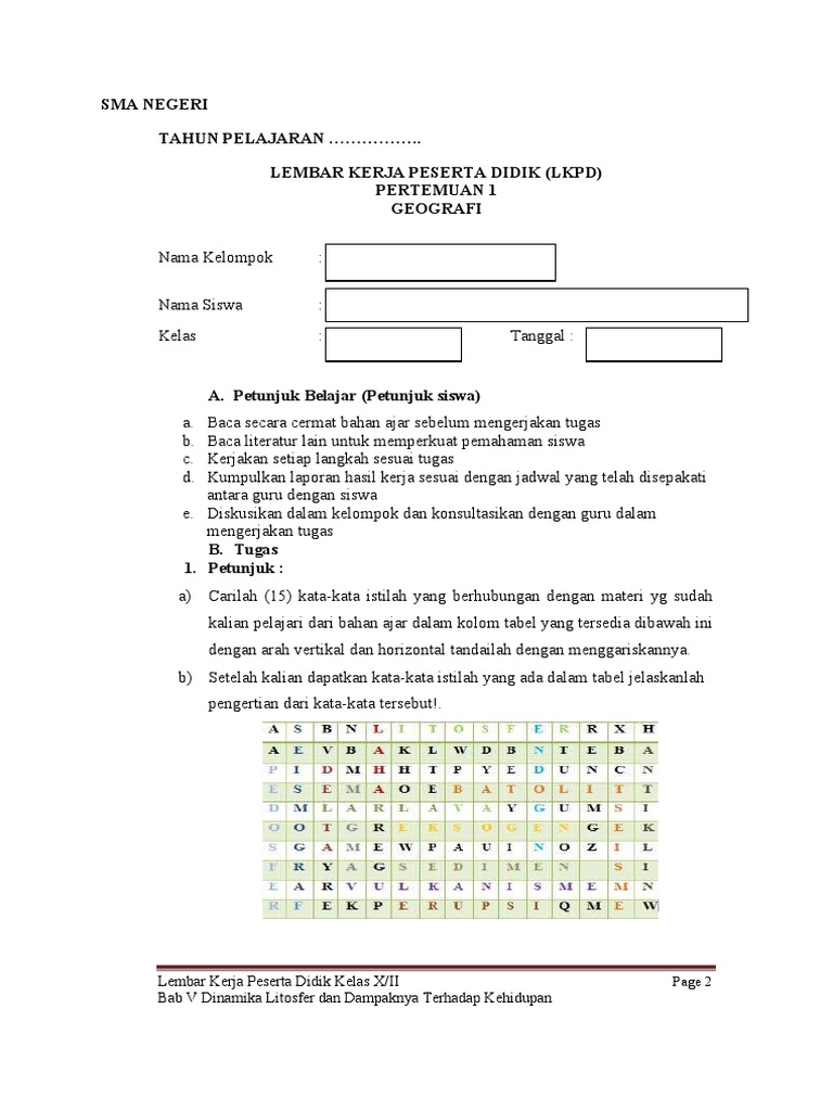 LKPD 1 | PDF