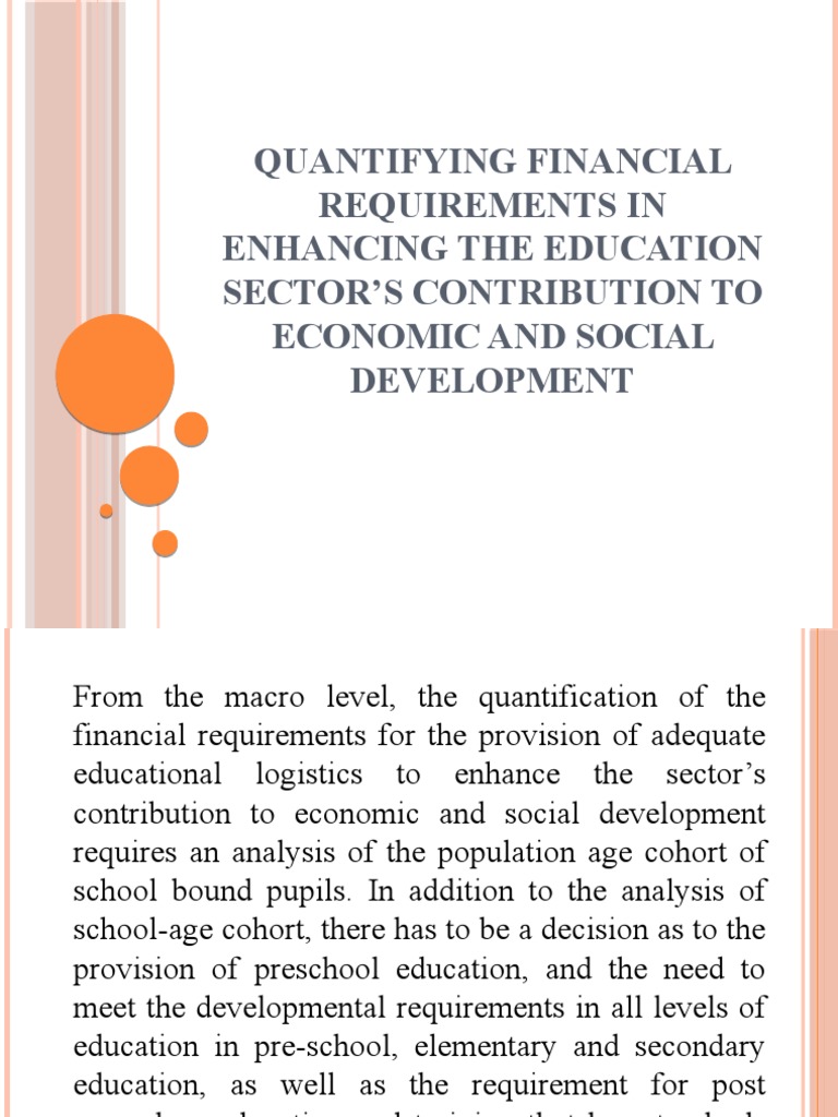 Quantifying Financial Requirements 3 | PDF | Teachers | Schools