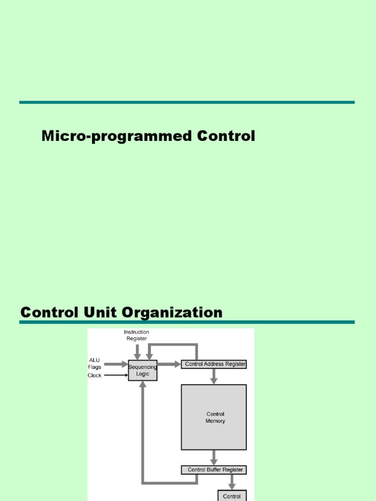 Micro-Programmed Control | PDF | Computer Hardware | Manufactured Goods