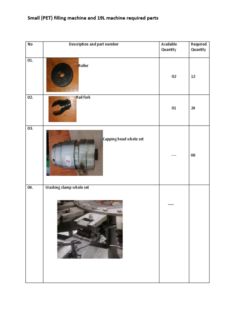 Spair Parts List | PDF | Tools | Applied And Interdisciplinary Physics