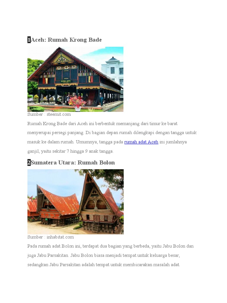 Rumah Aceh | PDF