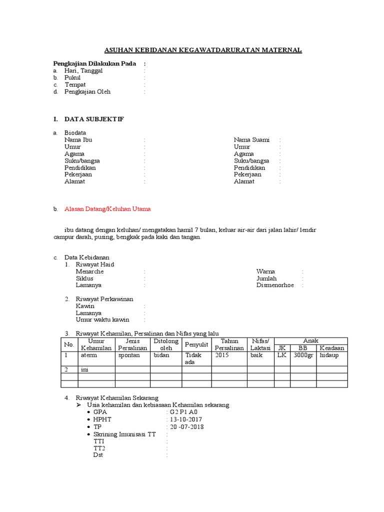 ASKEB Gadar Maternal | PDF