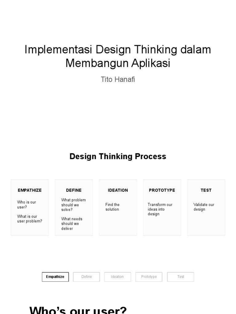 #2 Implementasi Design Thinking Dalam Membangun Aplikasi | PDF