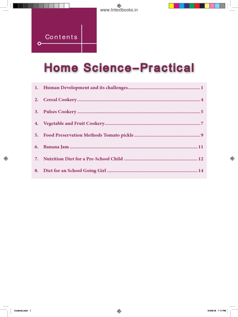 11th STD Home Science - Record English Medium - WWW - Tntextbooks.in ...