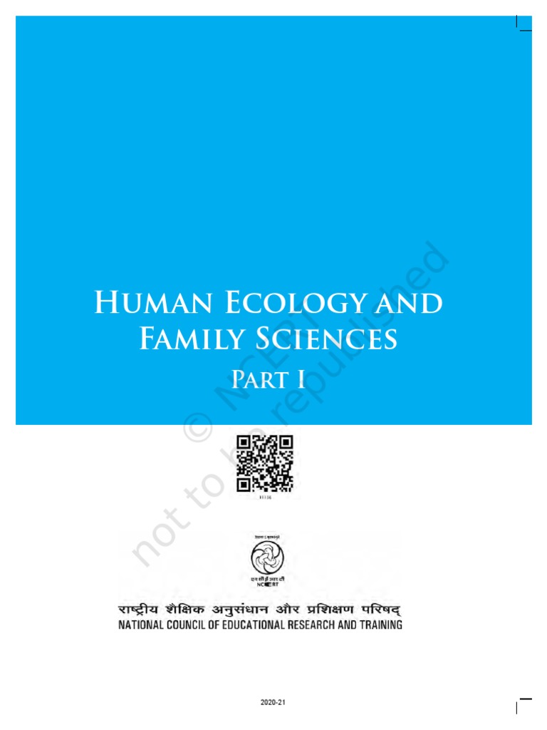 NCERT Class 11 Complete Book of Home Science Human Ecology and Family ...