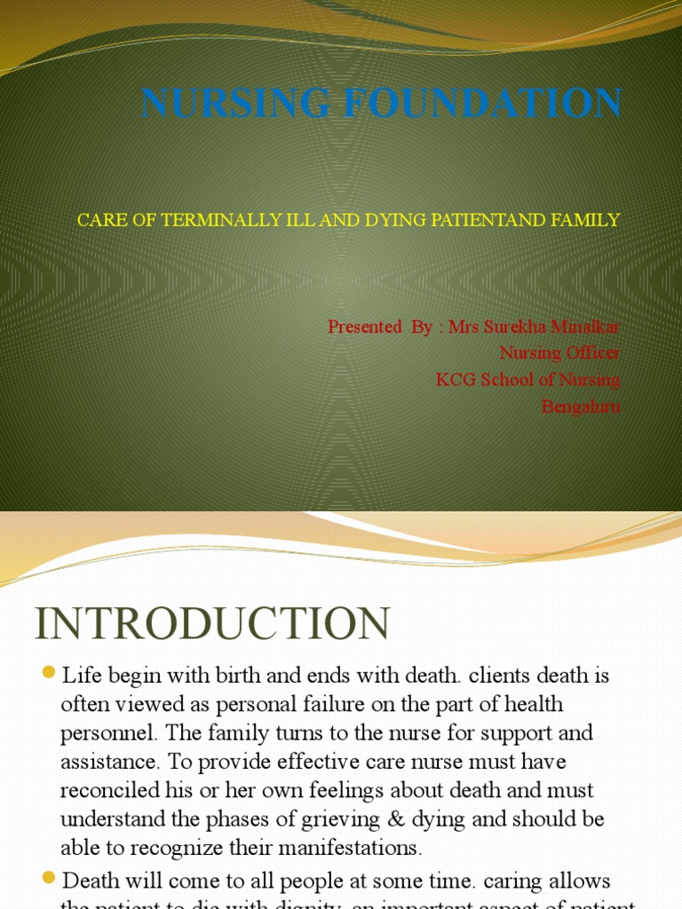 Care of Terminally Ill | PDF | Terminal Illness | Medicine