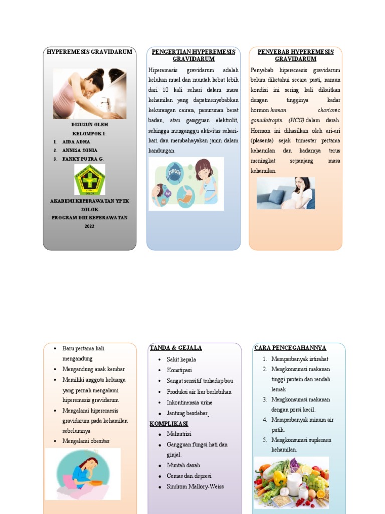 Leaflet Hyperemesis Gravidarum | PDF