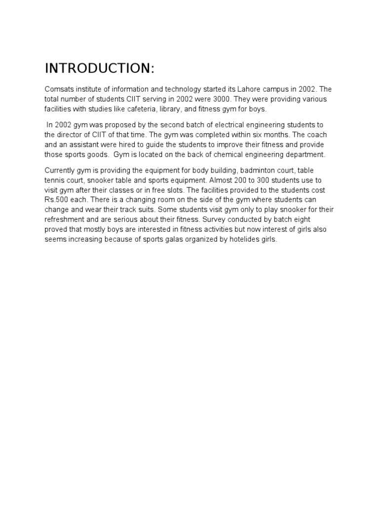 Gym Proposal | Gym | Physical Fitness