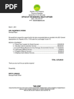 LETTER OF REQUEST Tables and Chairs | PDF