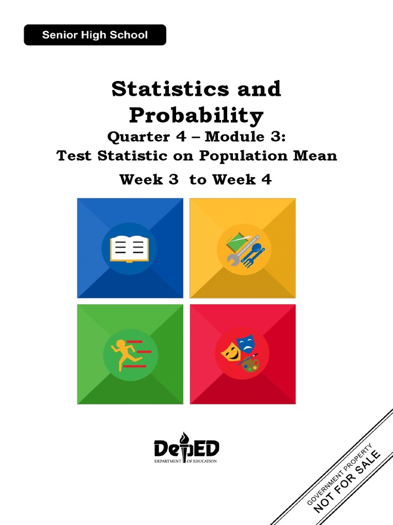 Statistics - Probability - Q4 - Mod3 - Test Statistic On Population ...