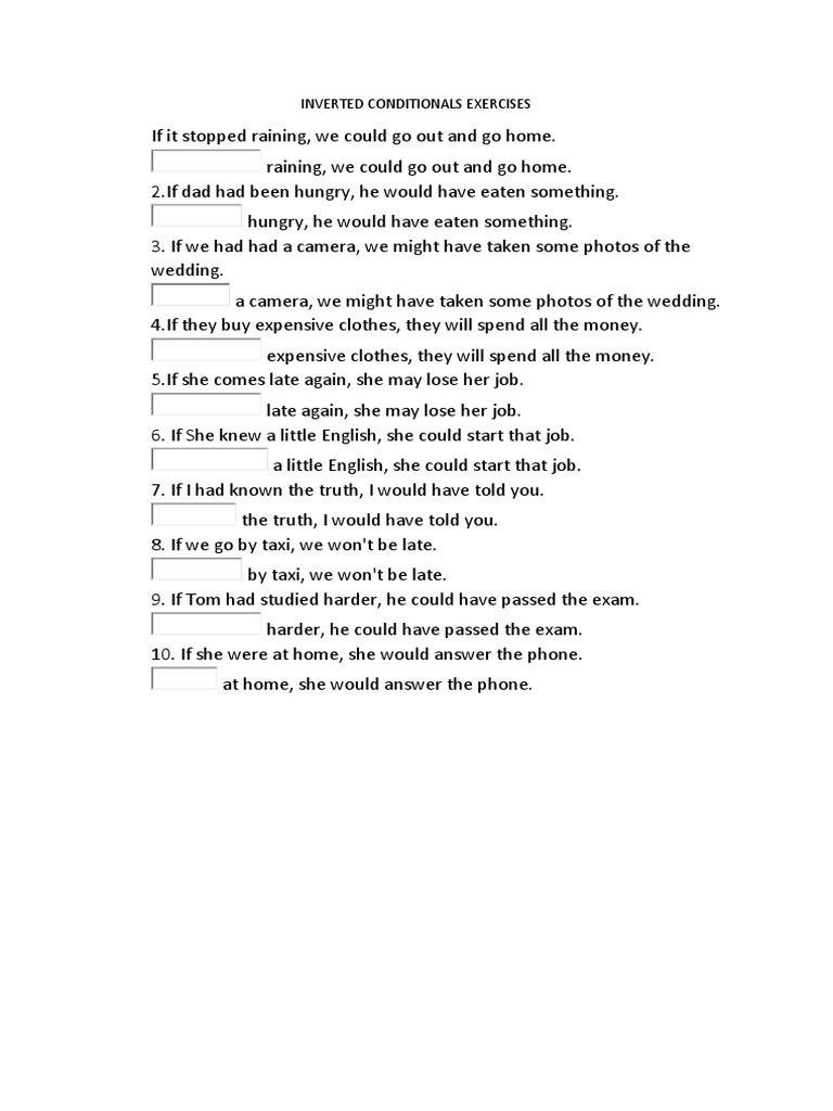 Consolidation Inverted Conditionals | PDF | Mystery, Thriller & Crime ...