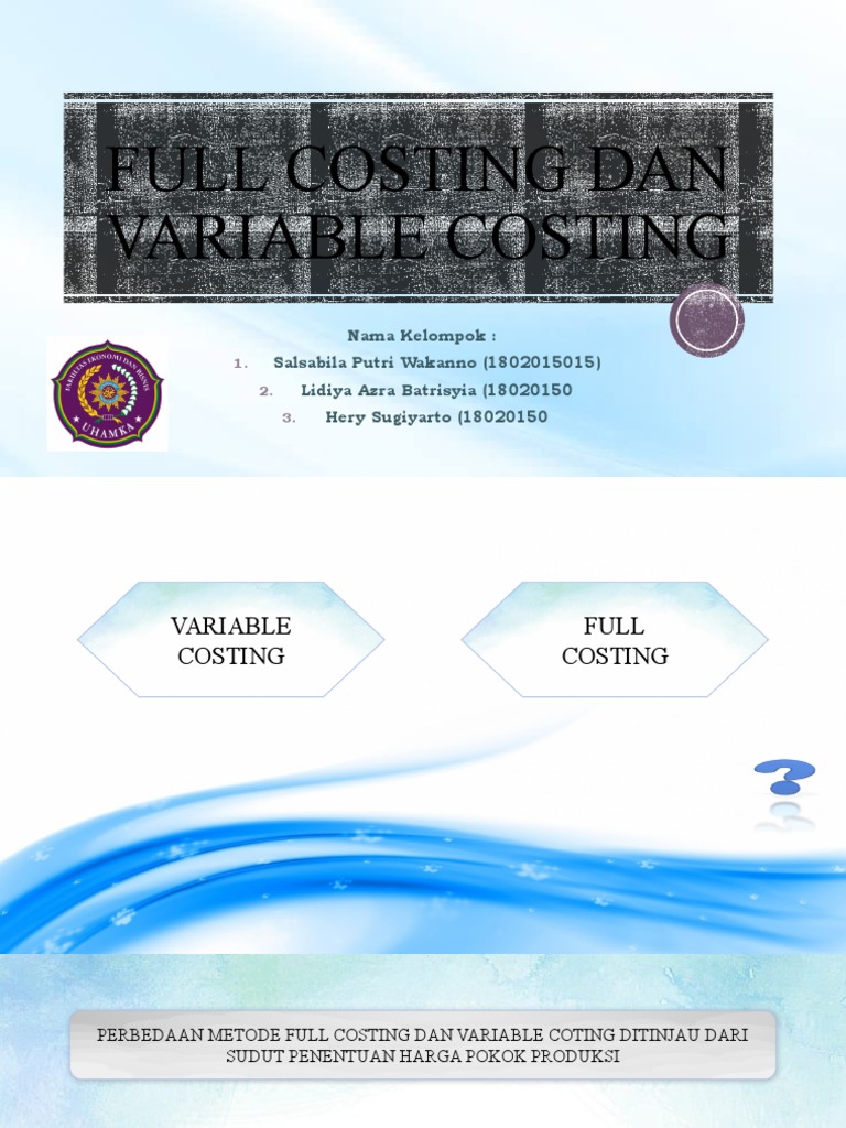 Full Costing Dan Variabel Costing | PDF