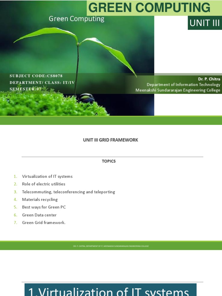 GC Unit 3 | PDF | Virtualization | Data Center