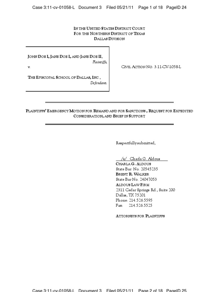 3 - Motion For Remand and For Sanctions 5-21-11 | PDF | Cause Of Action ...