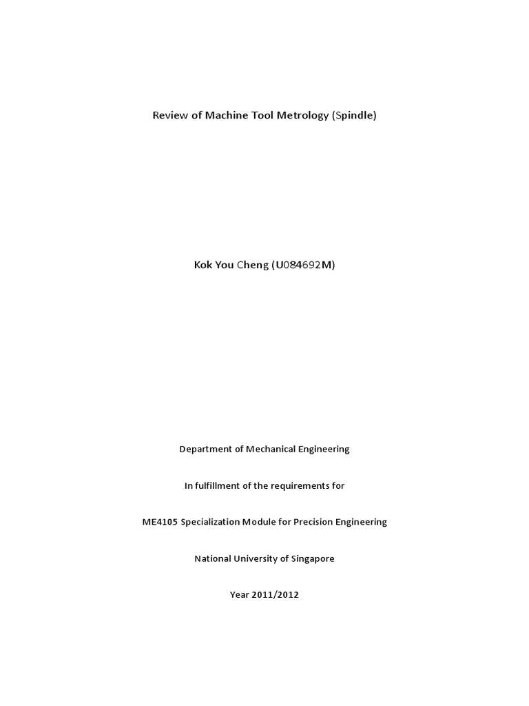 Spindle Errors | Download Free PDF | Errors And Residuals | Accuracy And Precision