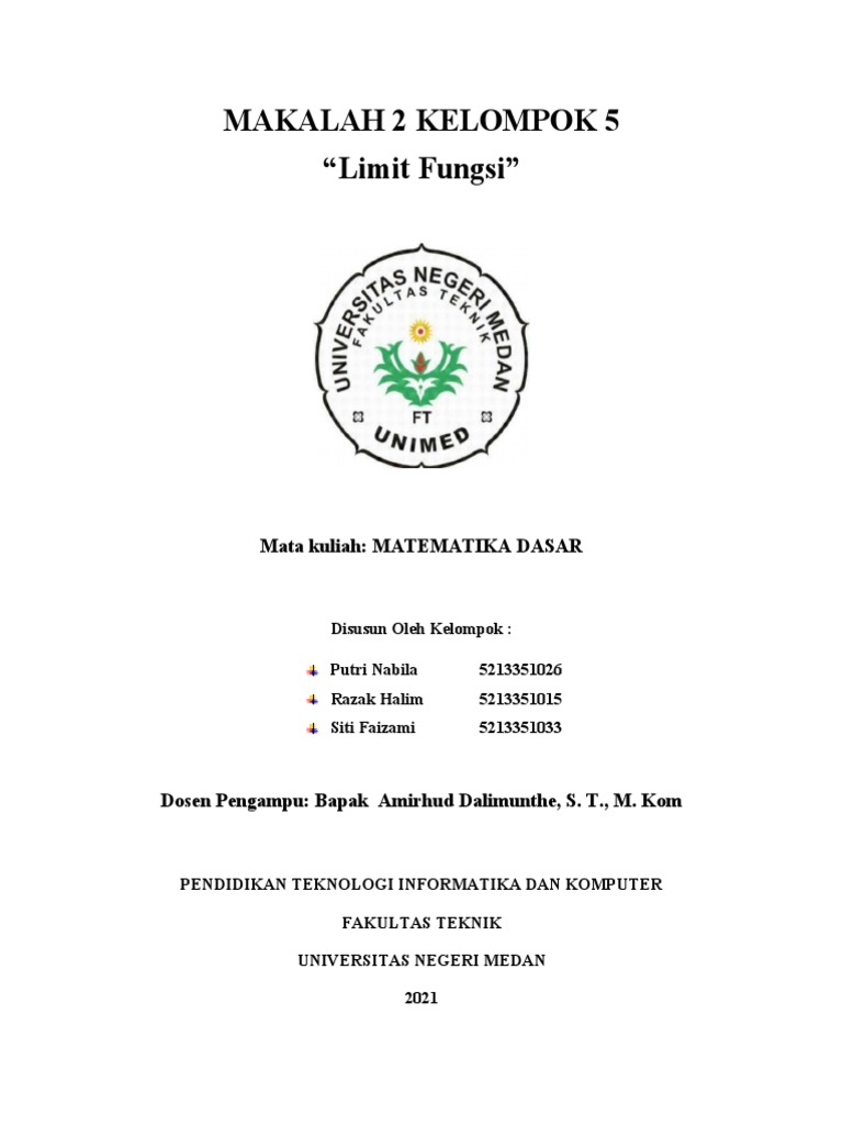 Pengantar Konsep Limit Fungsi | PDF