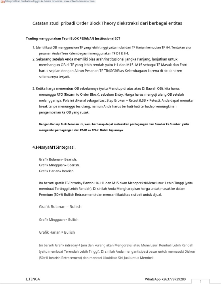 ICT Order Block | PDF