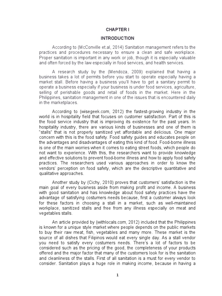 Chapter 1 5 Final Research Paper | PDF | Food Safety | Foods