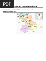 Mapa Político de Anzoátegui y Municipios | PDF | Ciencias sociales